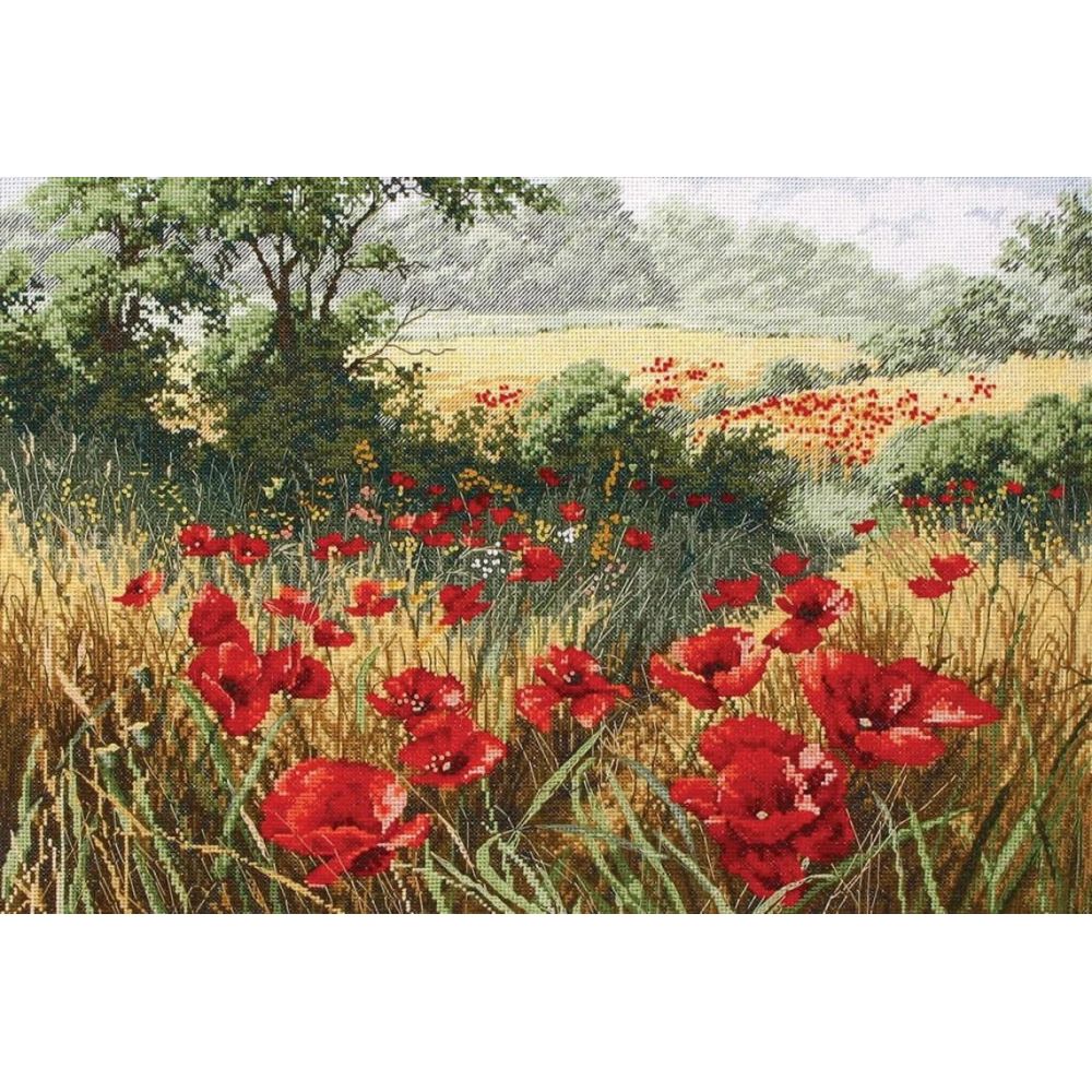 Anchor Maia Counted Cross Stitch Kit APC935 – A Host of Poppies